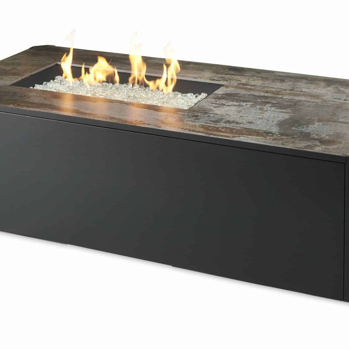 Kinney Rectangular Gas Fire Pit Table | Outdoor GreatRooms