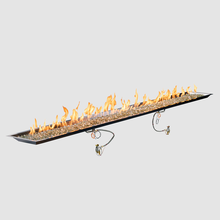 Crystal Fire Plus Linear Gas Burner | Outdoor GreatRooms