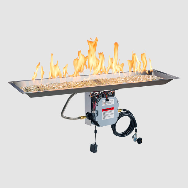 Crystal Fire Plus Linear Gas Burner | Outdoor GreatRooms